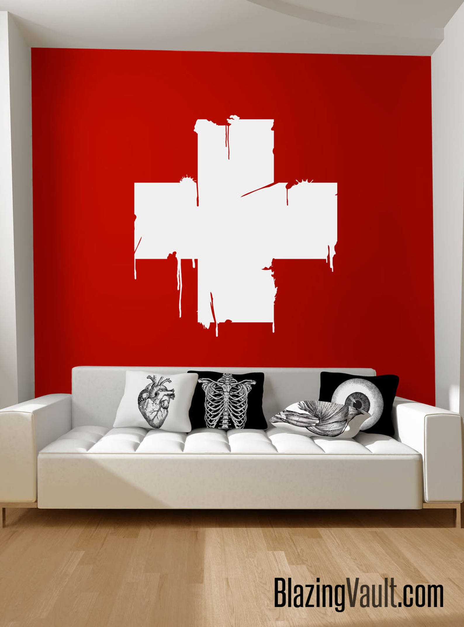 Medic Symbol Wall Decal-ems Doctor Nurse Ambulance Bloody Cosplay Toxic ...
