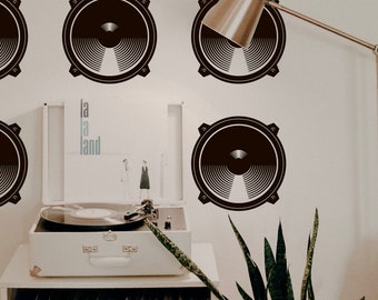 Audio Wave Digital Wall Decal Sound Wave Wall Sticker Recording Studio ...