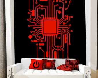 Computer Wall Decal | Etsy