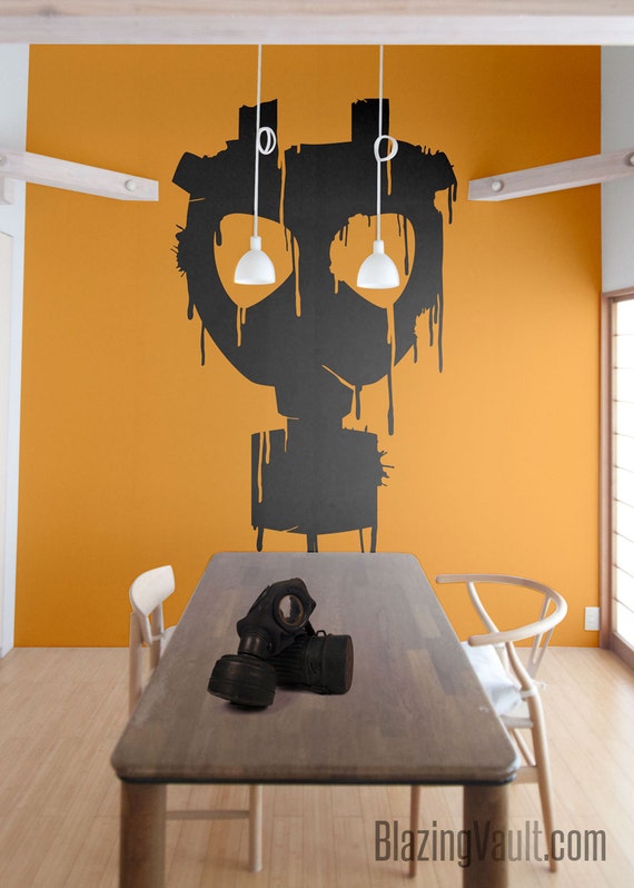 Dripping Grunge Vintage Gas Mask Biohazard Radioactive Cosplay | Etsy