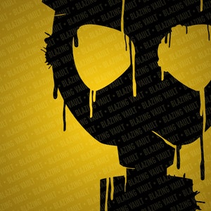 Dripping Grunge Vintage Gas Mask Biohazard Radioactive Cosplay Toxic ...