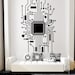 Technology Wall Decal Vertical Circuit Board Wall Sticker - Etsy