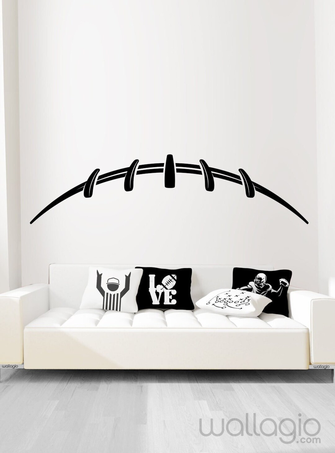 American Football Wall Decal - Football Wall Sticker Decor Madden NFL ...