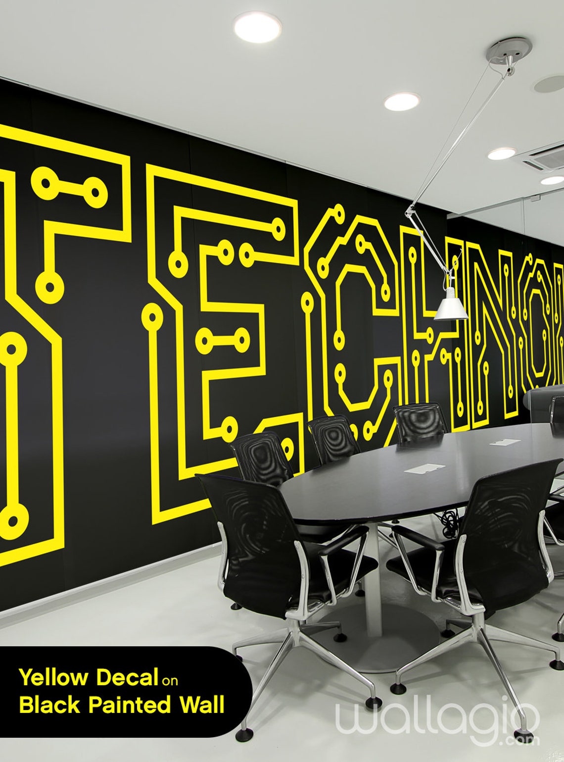Technology Wall Decal Vinyl Circuit Board Sticker Science Education ...