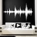 Audio Wave Wall Decal Sound Wave Wall Sticker Recording Studio Music ...