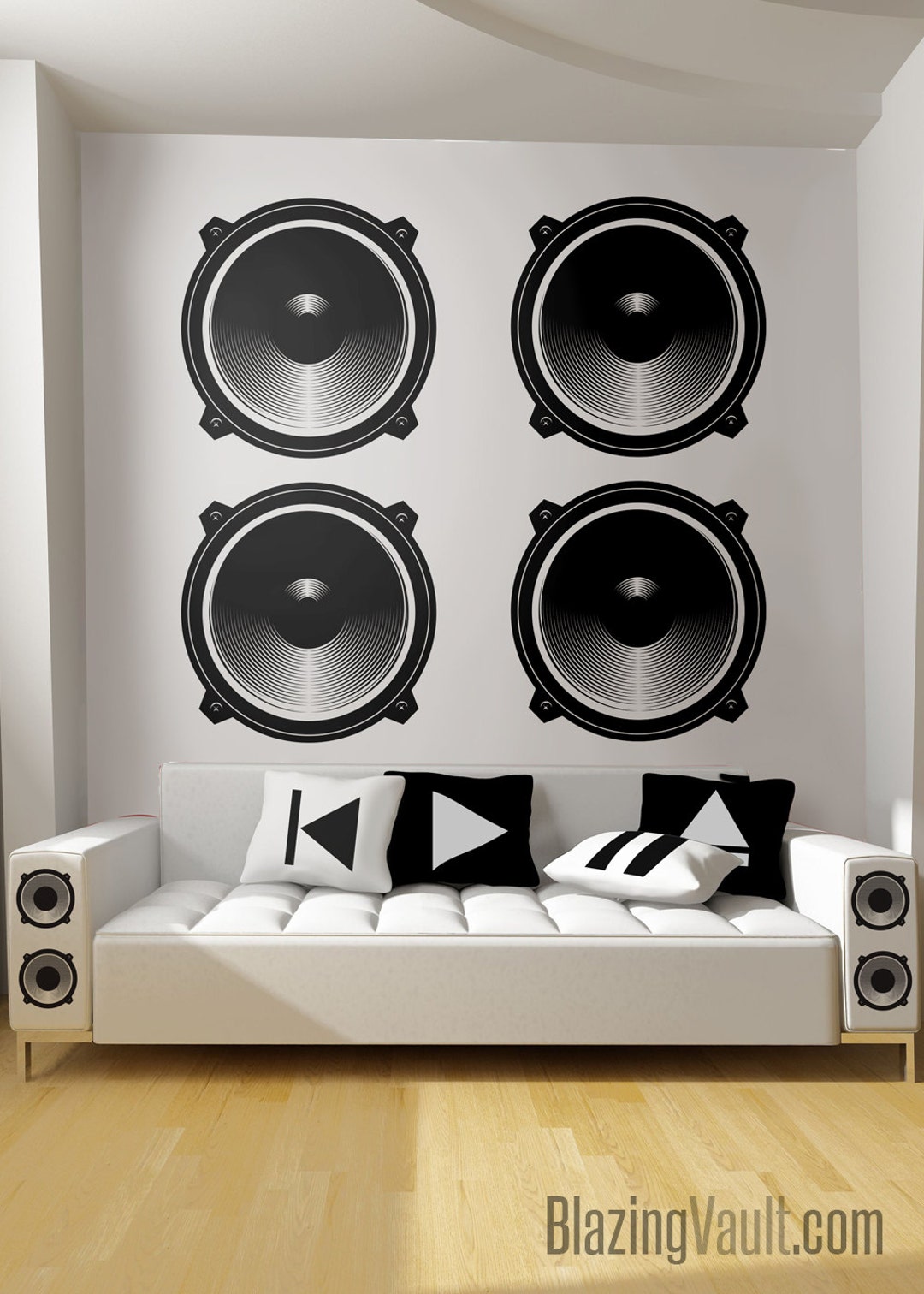 Audio Speaker Wall Decal Music Wall Sticker Recording Studio - Etsy