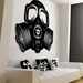 Gas Mask Biohazard Wall Decal Radioactive Cosplay Toxic Military ...