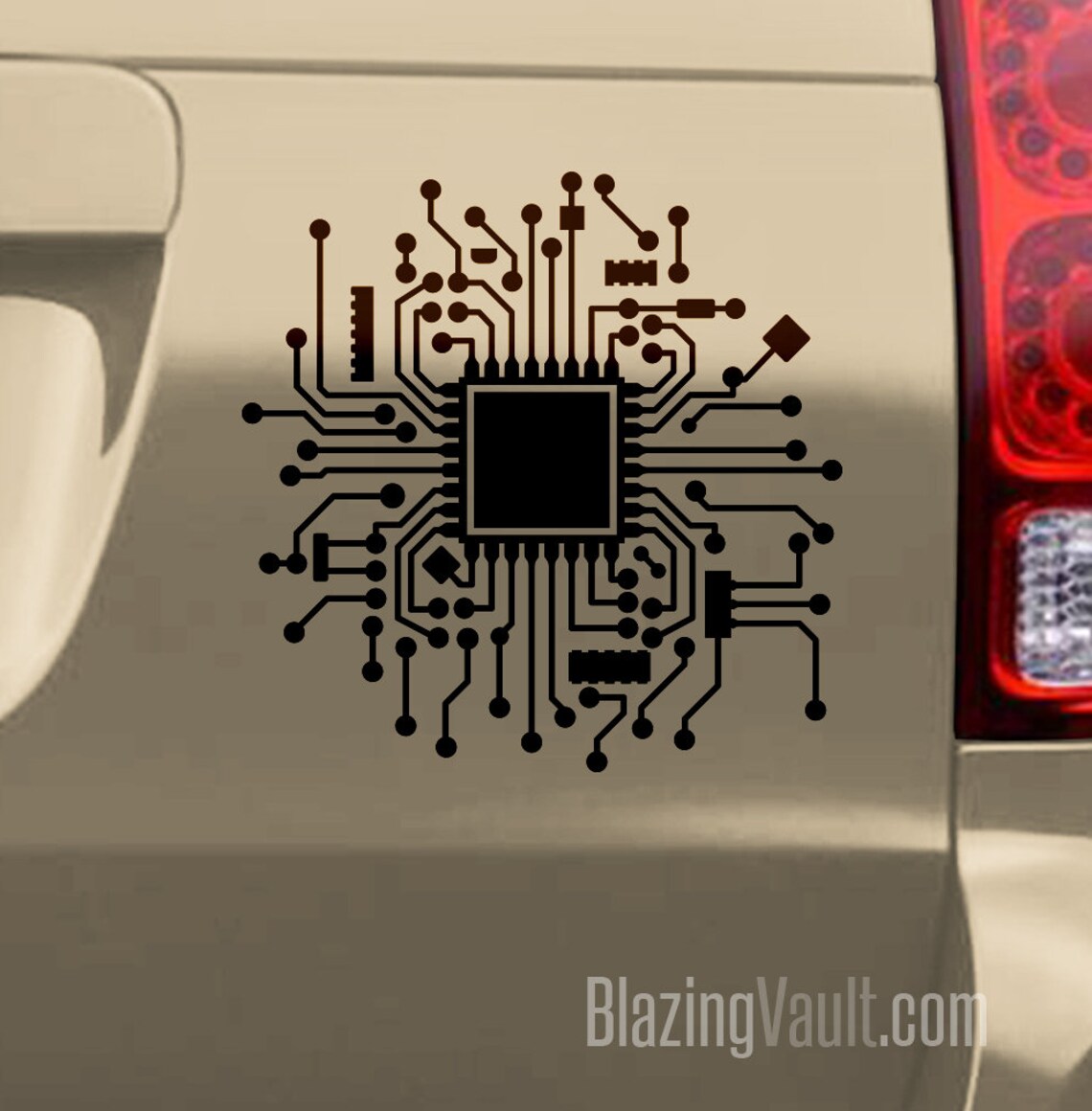 Circuit Board Decal for Laptop Window Car Bumper Technology Sticker ...