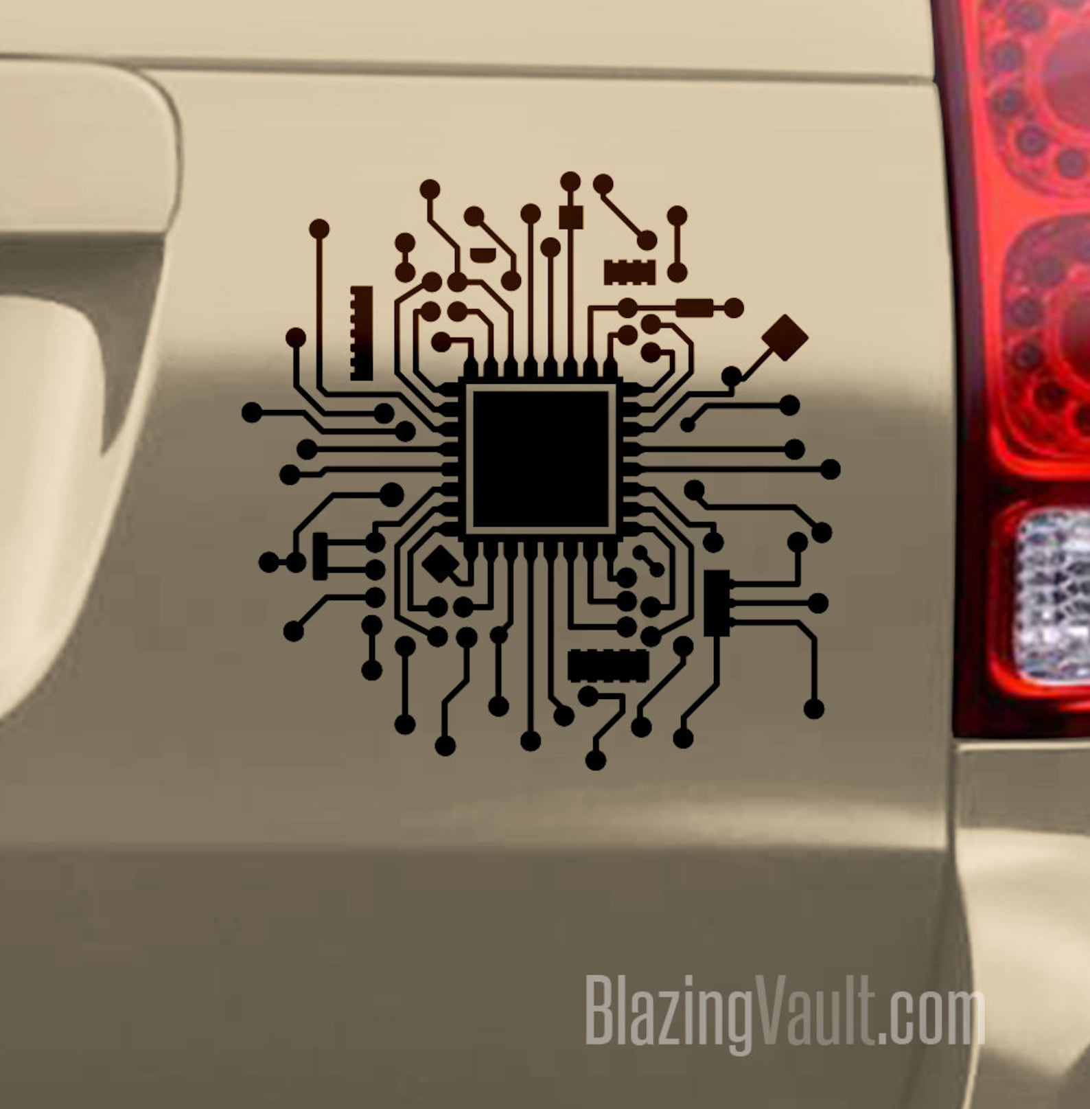 Circuit Board Decal for Laptop Window Car Bumper Technology Sticker ...