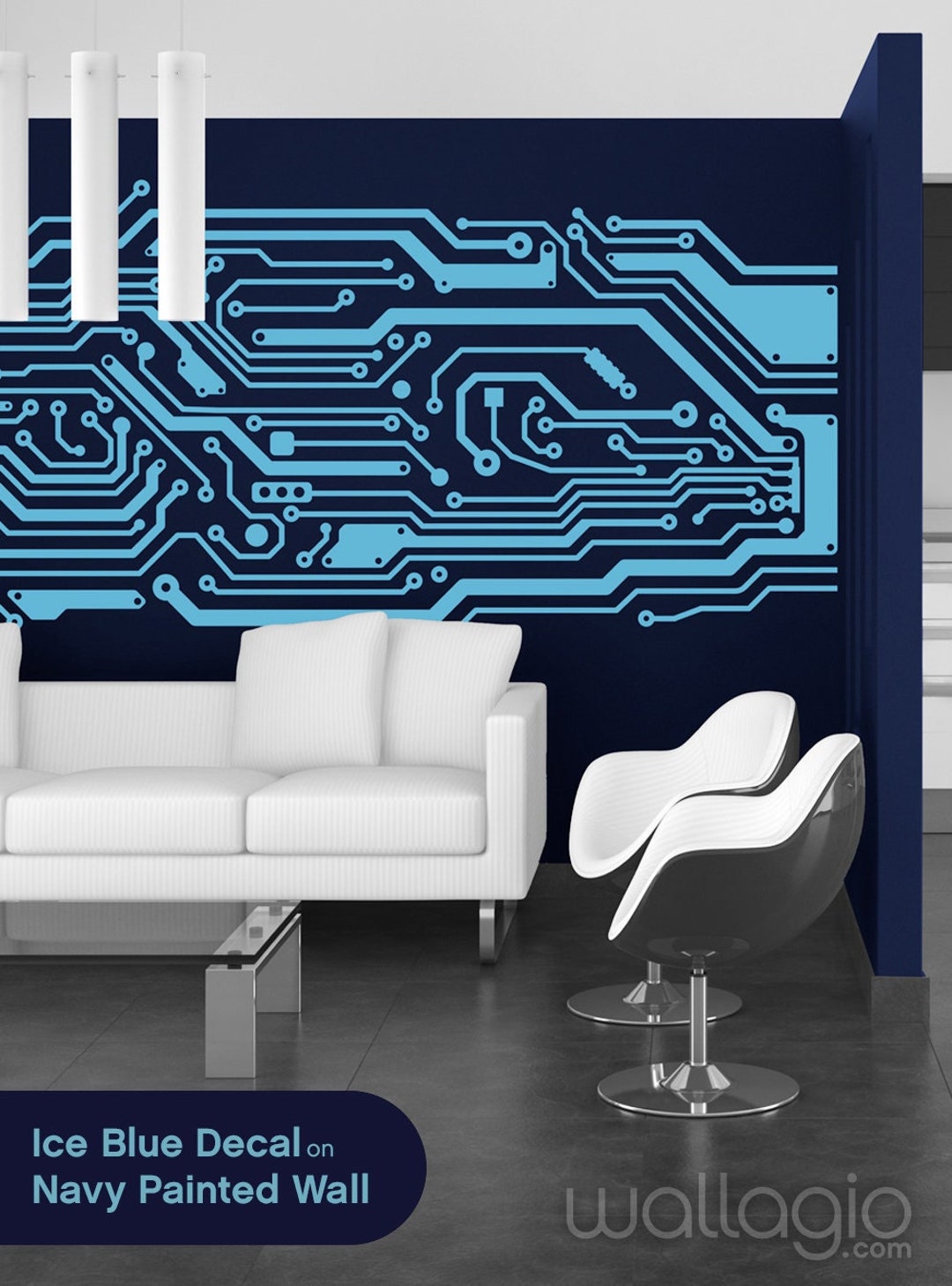 Technolygy Wall Decal Wide Circuitboard Wall Art Technology - Etsy