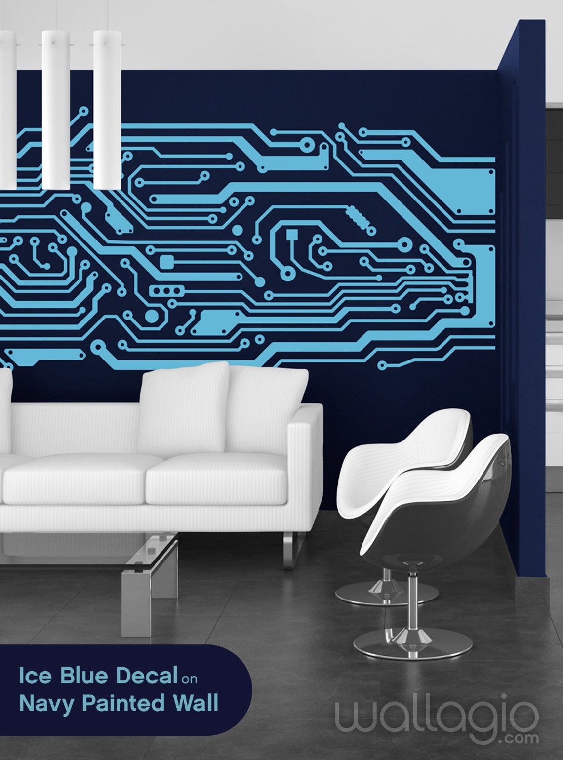 Technolygy Wall Decal Wide Circuitboard Wall Art Technology - Etsy