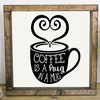 Alexa, Make Me Coffee Wood Sign, Make Me Coffee Wood Sign, Coffee Humor ...