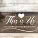 Custom This is Us Wood Sign, Rustic Wood Sign, Farmhouse Sign ...