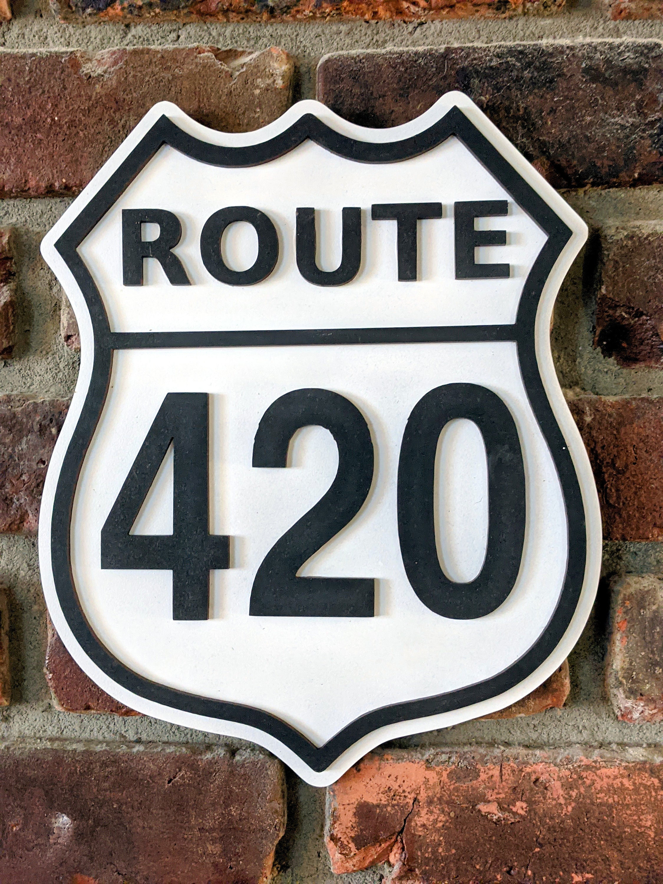 Route 420 Highway Sign Route 420 Wall Decor Weed Wall Decor - Etsy