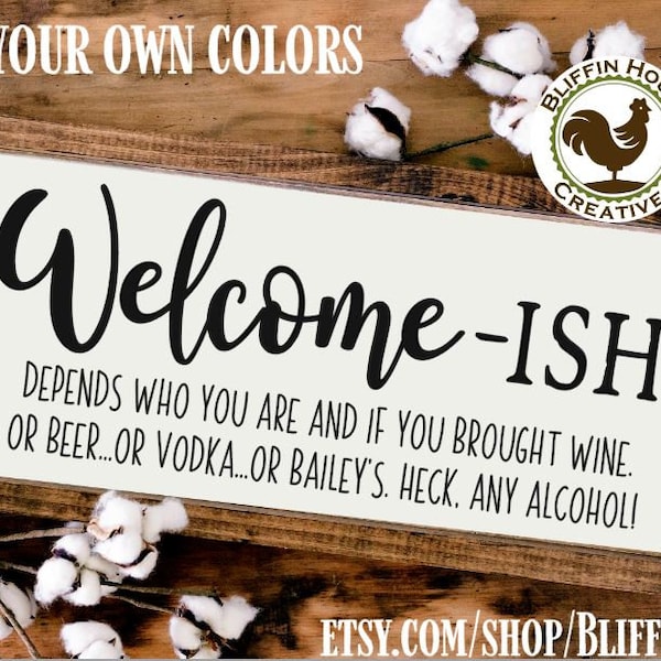 Welcome Ish Alcohol Svg - Etsy