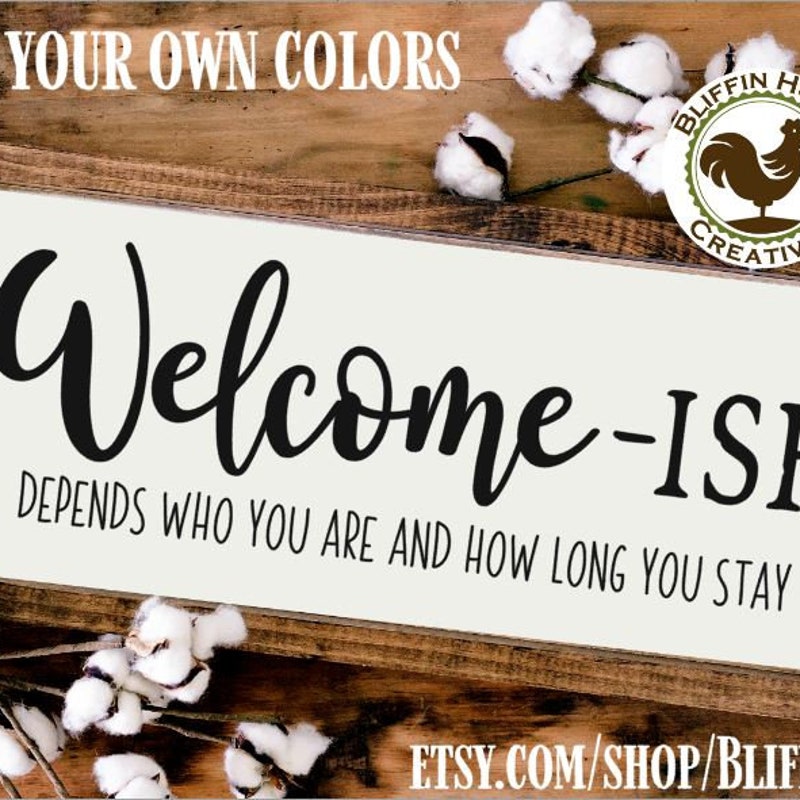 Funny Welcome Sign - Etsy