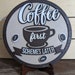 Coffee First Schemes Later Wood Coffee Bar Sign, Coffee Decor, Unique ...