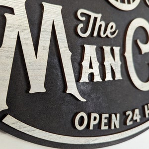 Man Cave Sign, Personalized Man Sign, Customizable Gift for Men, Father ...