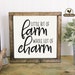 Little Bit of Farm, Whole Lot of Charm Farmish Wood Sign, Farmhouse ...