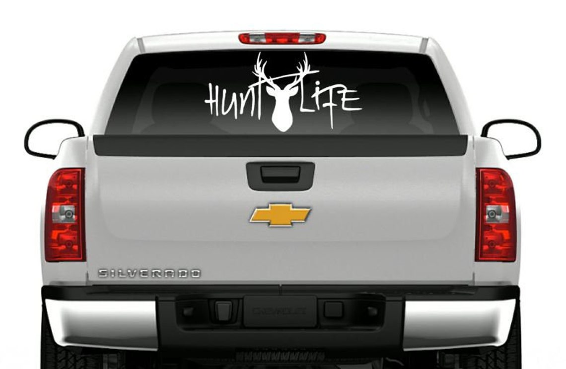 Hunt Life Hunting Vinyl Decal Sticker, Deer Hunting, Hunting Decal for ...
