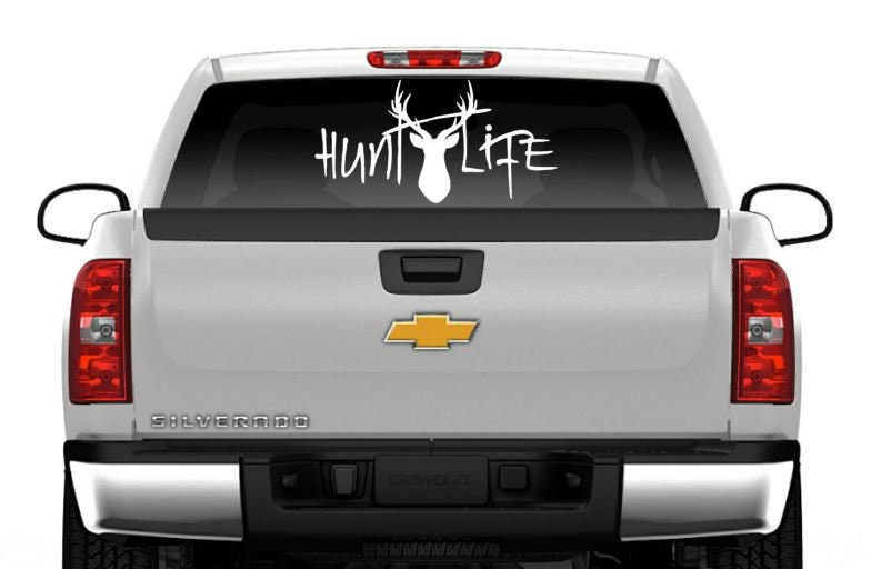 Hunt Life Hunting Vinyl Decal Sticker, Deer Hunting, Hunting Decal for ...