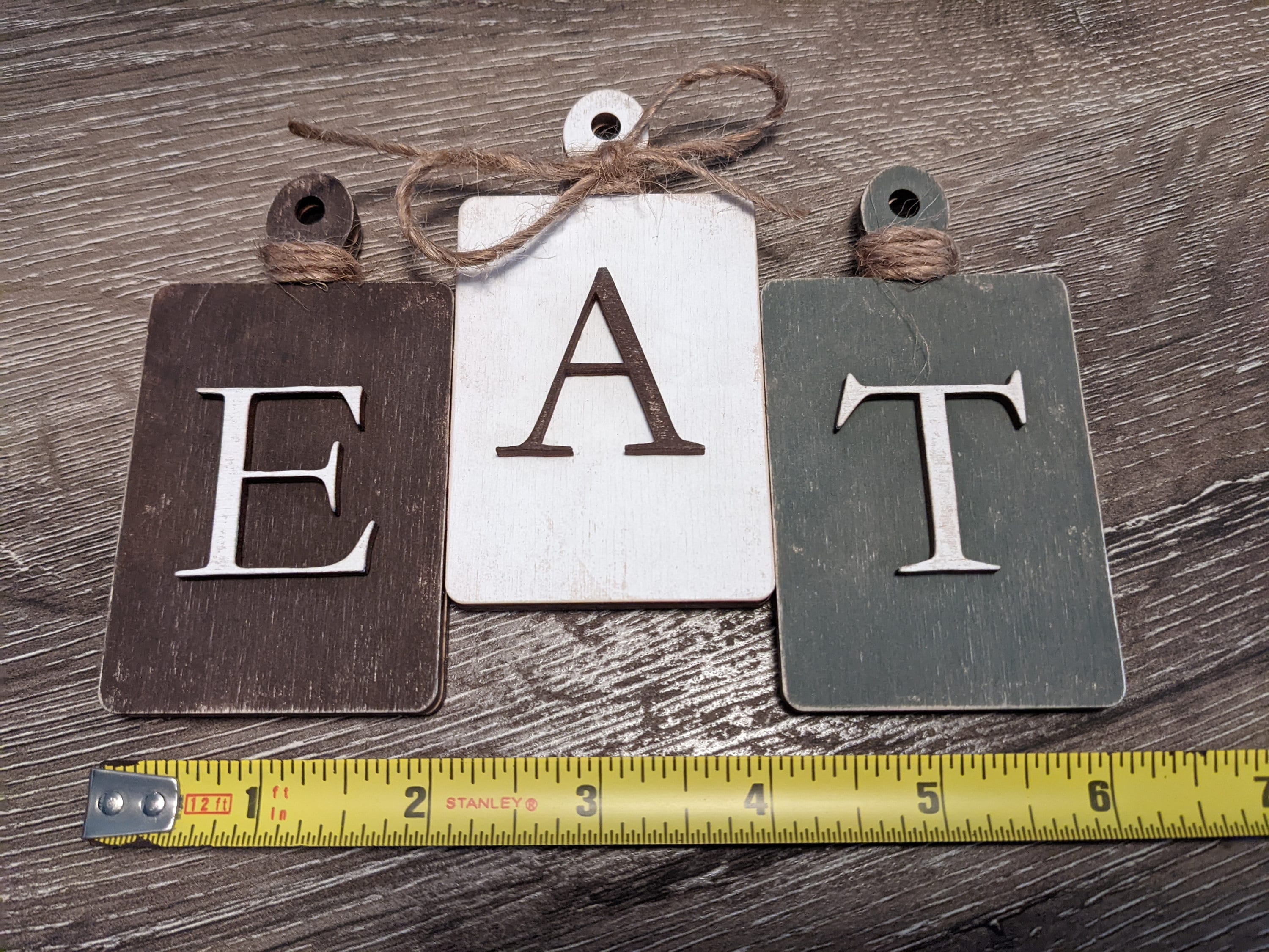 Tier Tray Mini EAT Sign Farmhouse EAT Sign Tier Tray Decor | Etsy