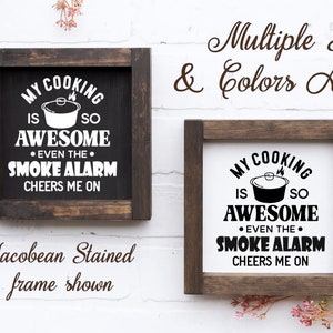 My Cooking Sign, Burnt Dinner Humor, Funny Kitchen, Farmhouse Decor ...