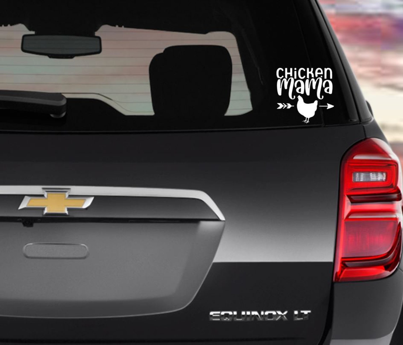 Chicken Mama Vinyl Decal Sticker - Chicken Decal, Mug Decal, Funny ...
