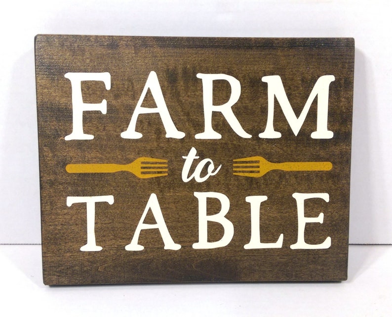 Farm to Table Sign, Rustic Wood Sign, Farm Signs, Rustic Decor ...