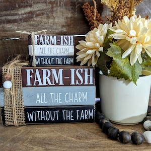 Farm-ish All the Charm Without the Farm Wood Sign, Farmhouse Decor ...