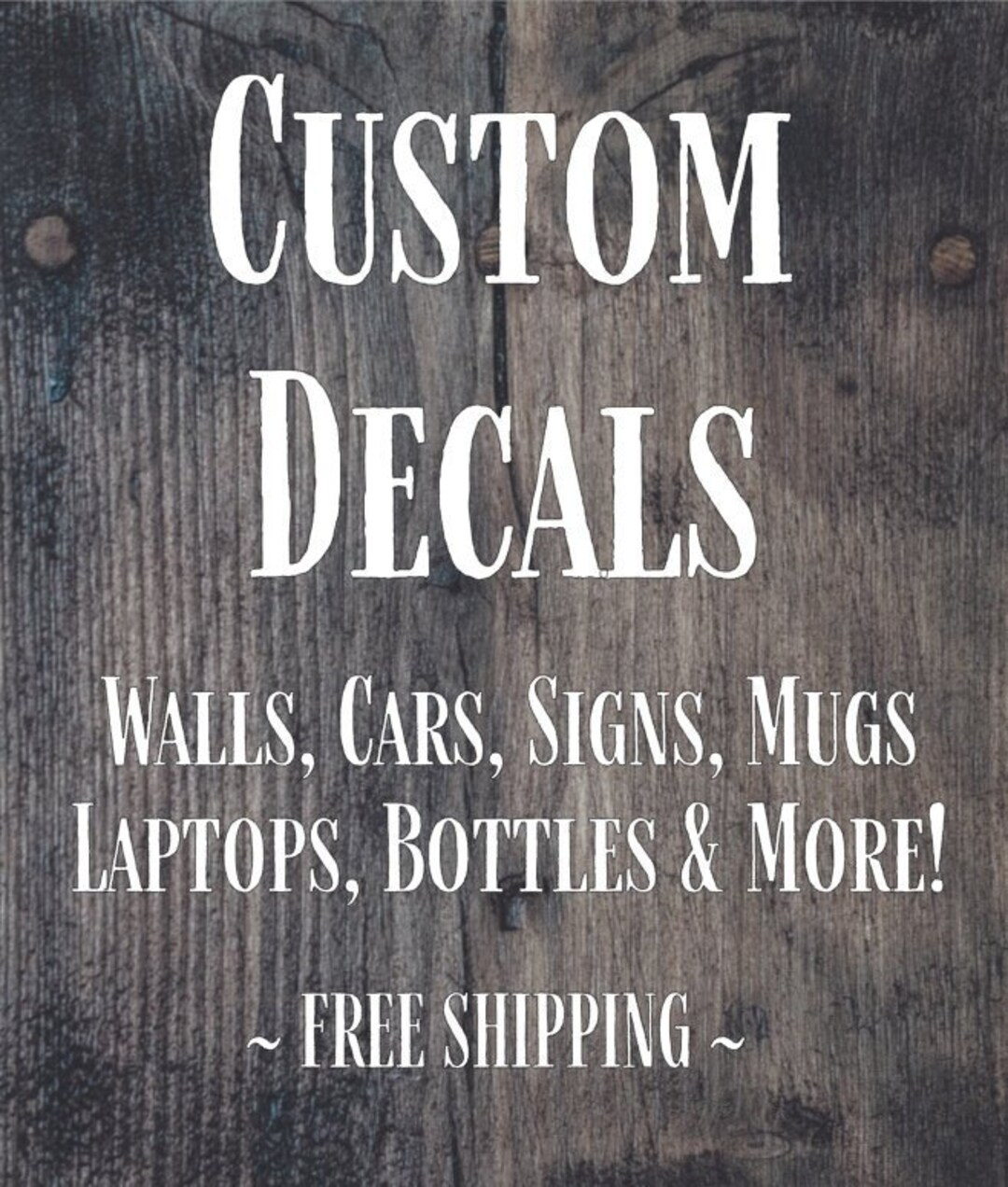 Custom Vinyl Decal - DECAL ONLY - Personalized Vinyl Decal, Customized ...