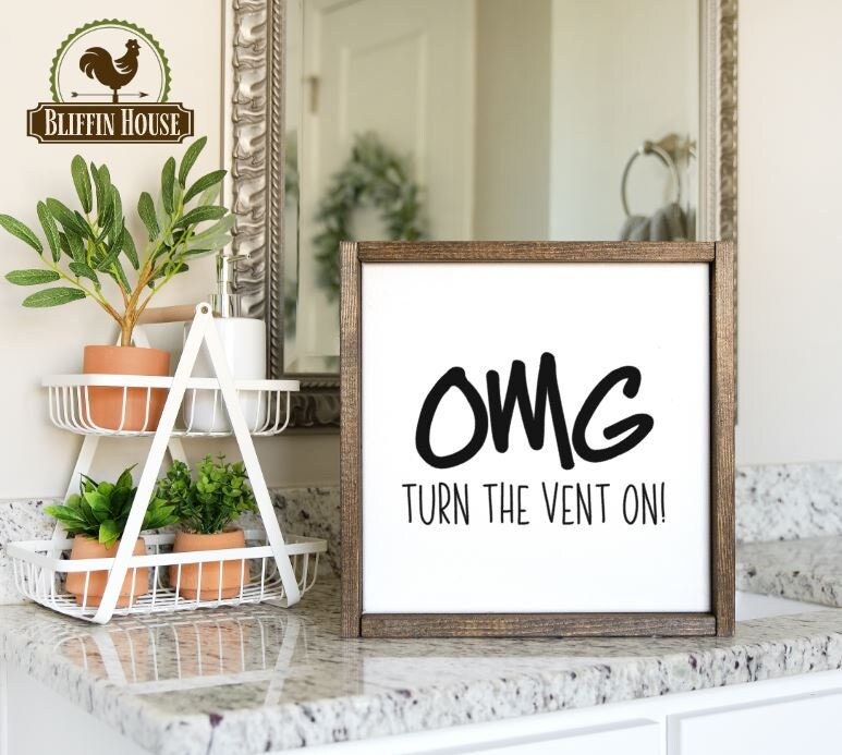 Smelly Bathroom Caution Sign