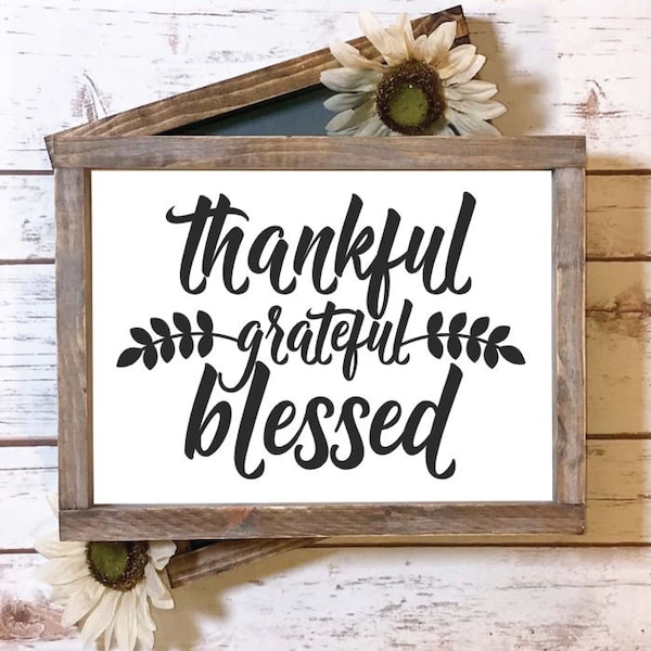 Grateful Sign - Etsy