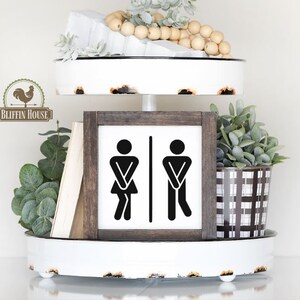 Need to Pee Gotta Pee Now Funny Bathroom Sign, Urgent Pee Bathroom ...