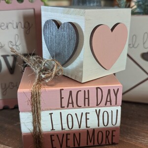 Rustic Soft Pink Valentine's Tiered Tray Bundle, Delivering Love Tier ...