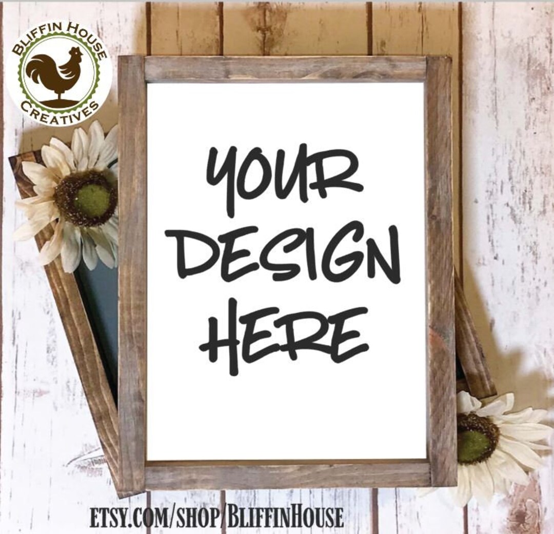 Personalized Framed Wood Sign "your Design Here", Design Your Own Sign ...