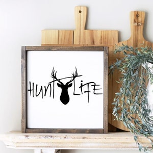 Hunt Life Hunting Vinyl Decal Sticker, Deer Hunting, Hunting Decal for ...