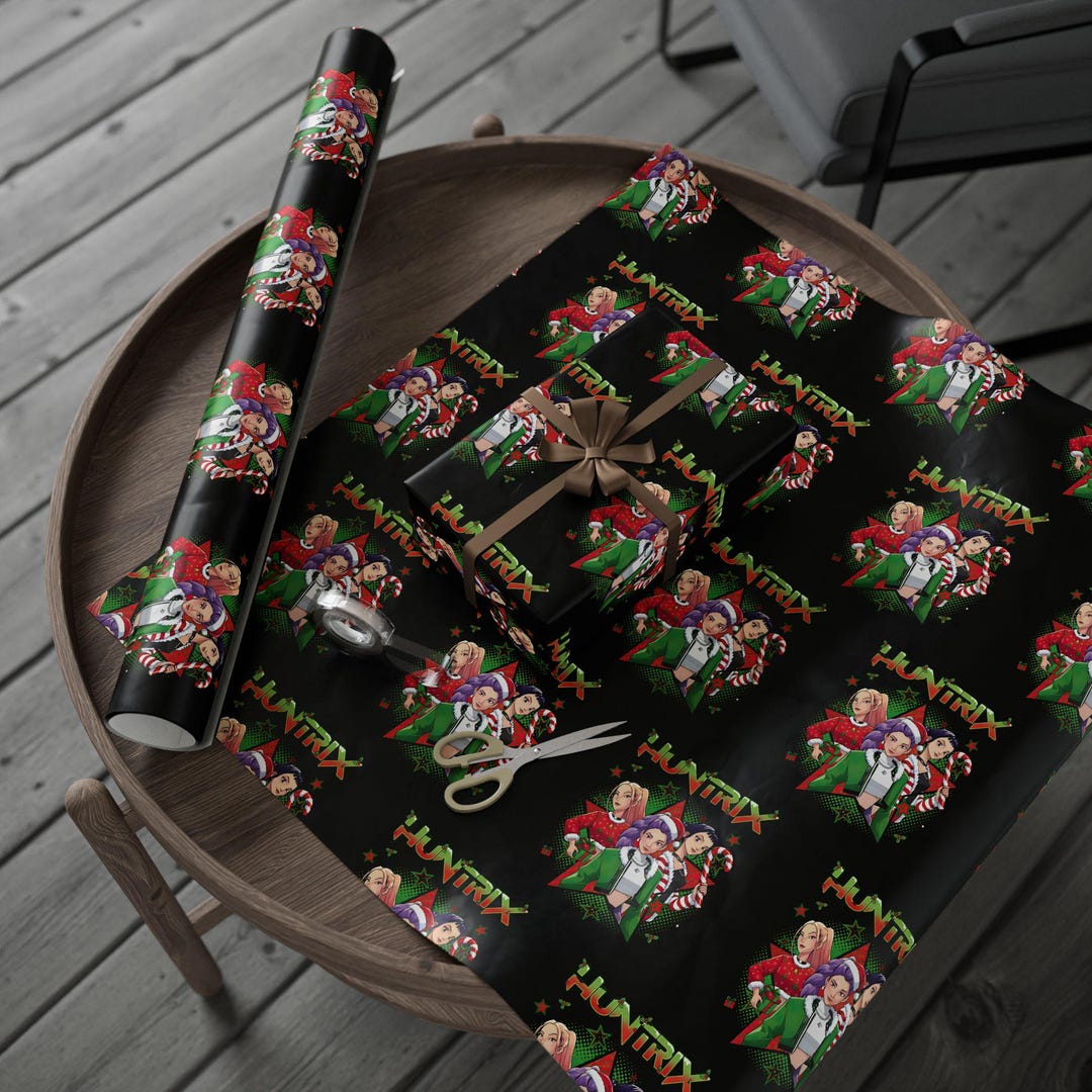 Kpop Demon Hunter Huntrix Wrapping Paper, Gift Wrap, Christmas Present ...