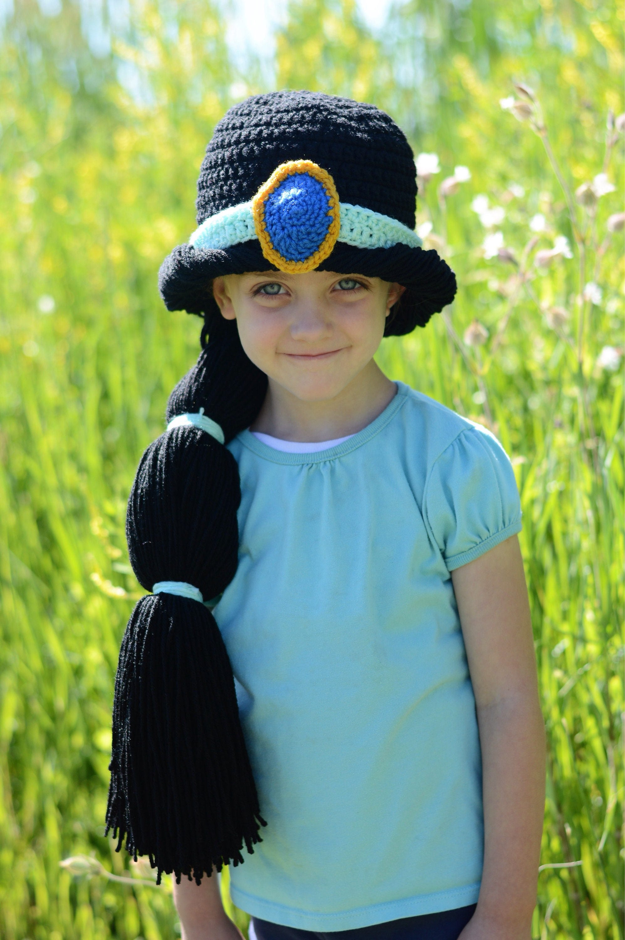 Princess Jasmine Hat Disney Princess Hat Halloween Hat Yarn - Etsy