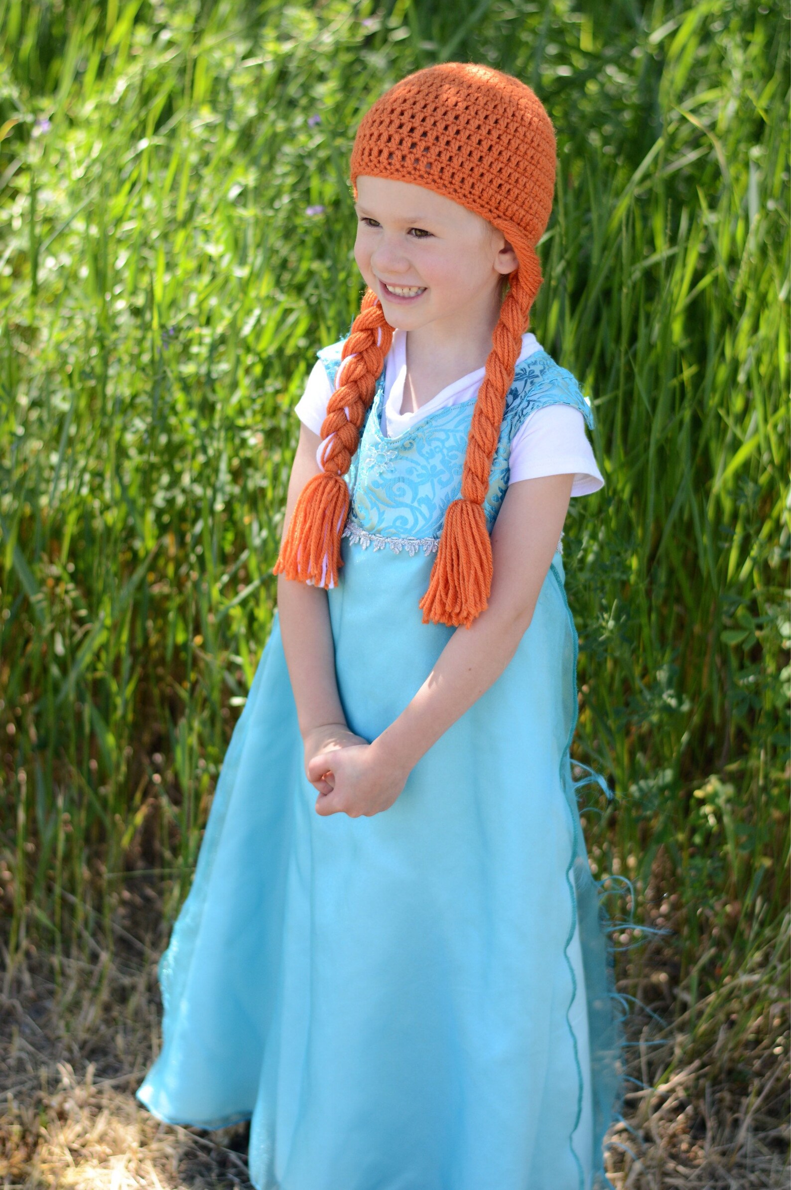 Princess Anna hat crochet Anna hat frozen hat Anna yarn wig | Etsy