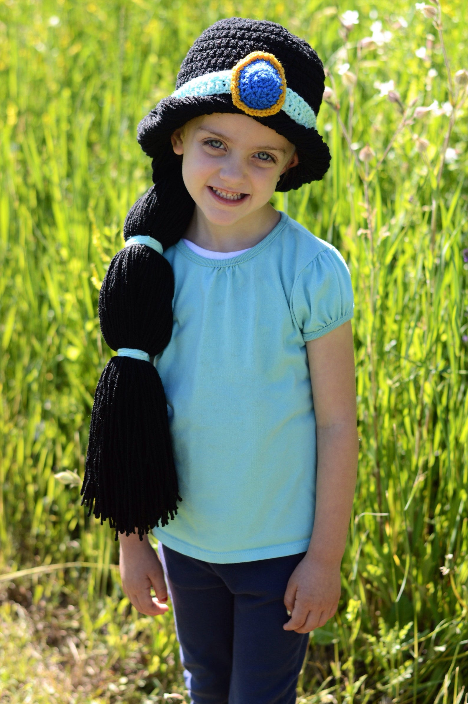 Princess Jasmine Hat Disney Princess Hat Halloween Hat Yarn - Etsy