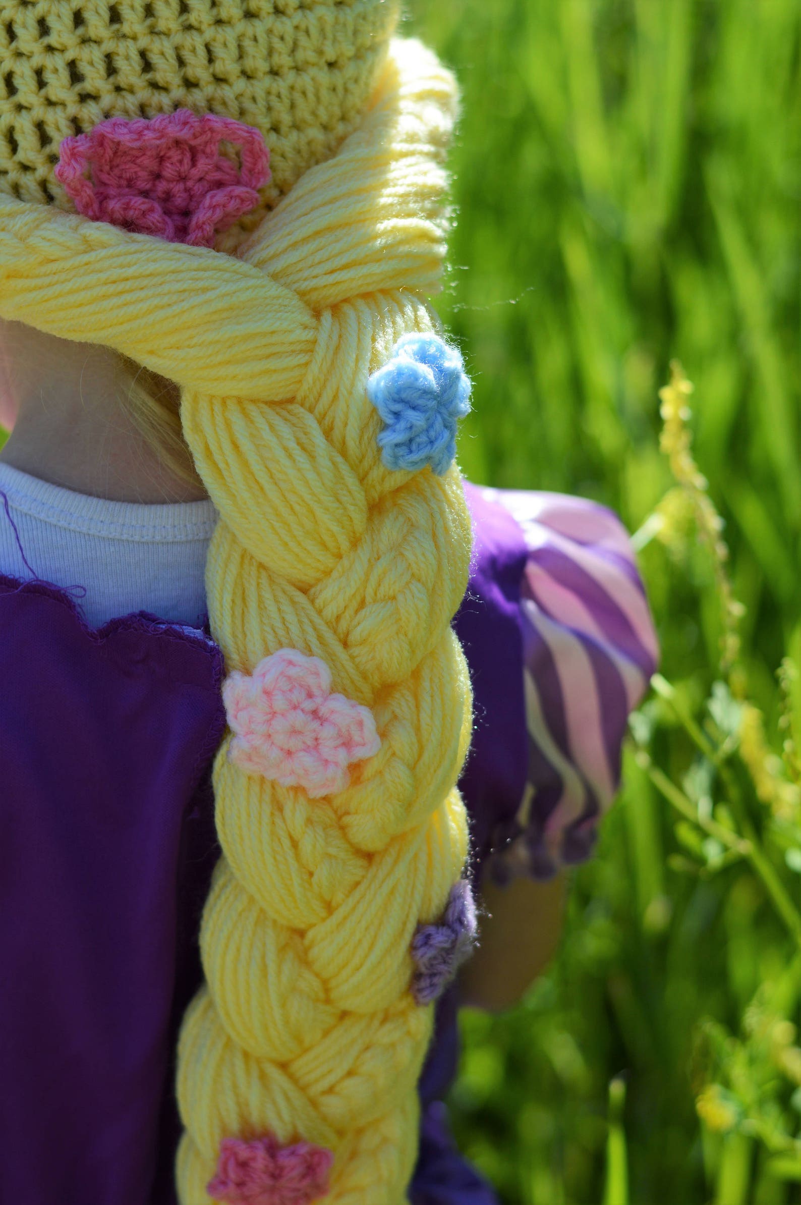 Crochet Rapunzel Hat Pattern Rapunzel Yarn Wig Pattern - Etsy