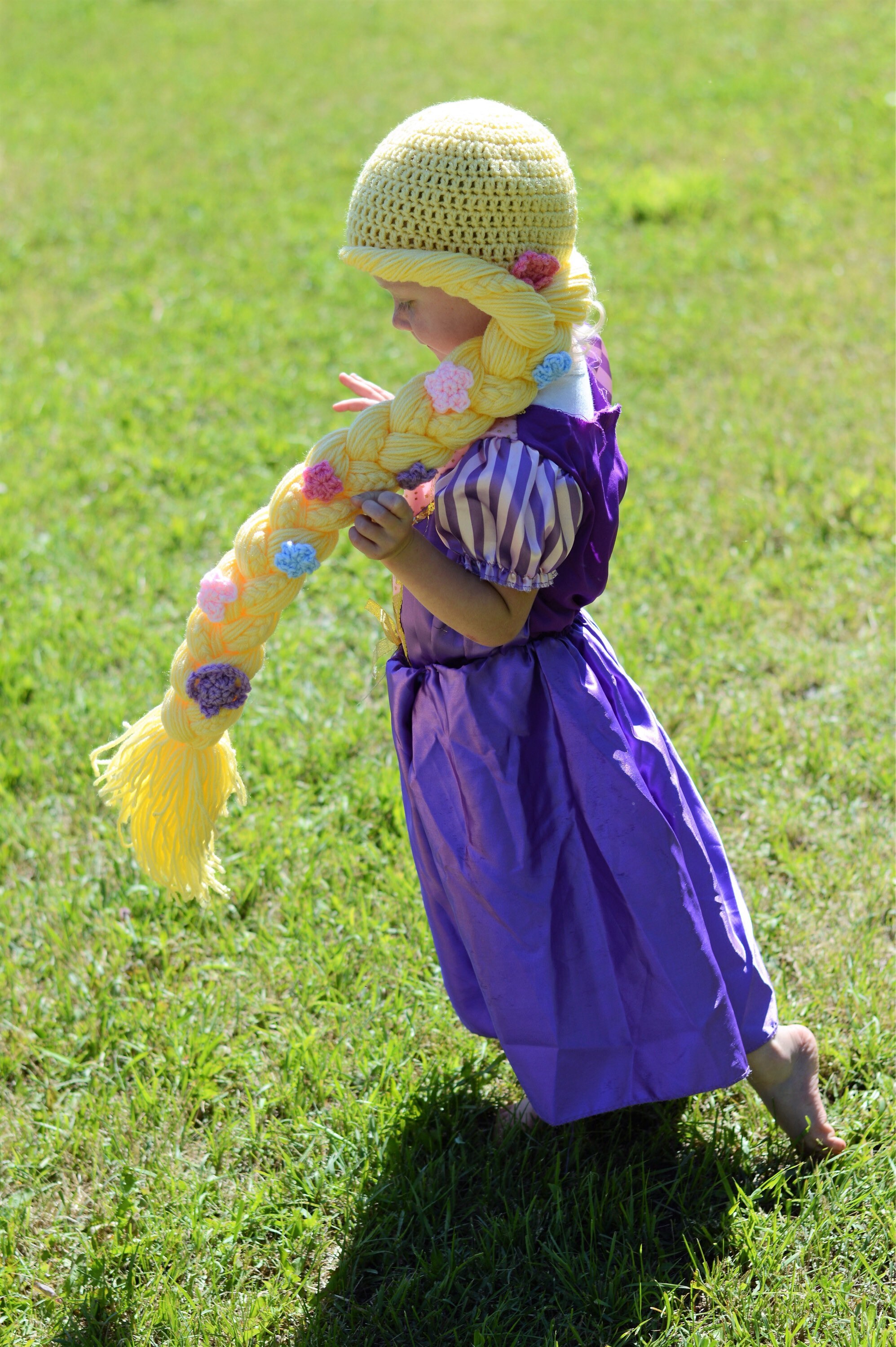 Rapunzel Hat, Crochet Tangled Hat, Disney Princess Hat, Yarn Wig - Etsy