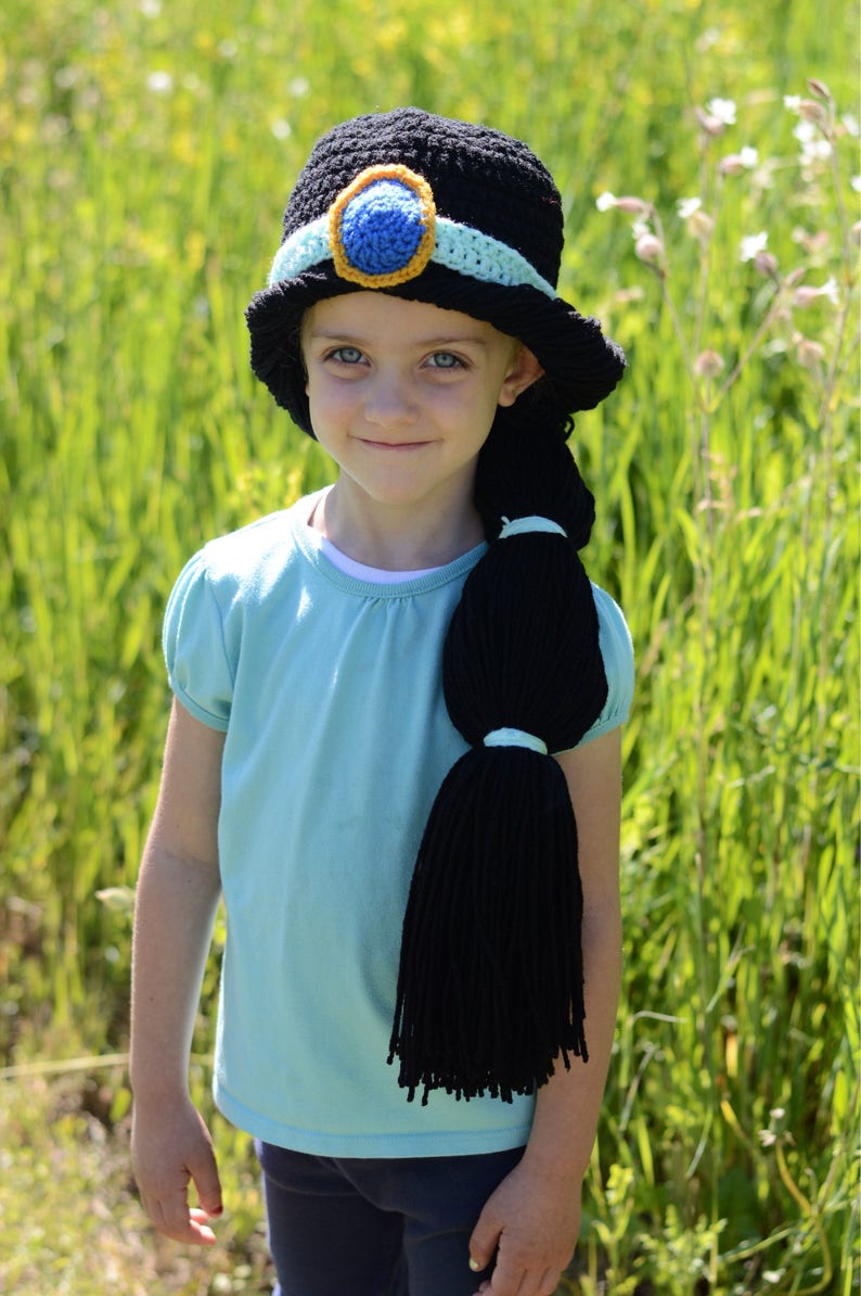 Princess Jasmine Hat Disney Princess Hat Halloween Hat Yarn - Etsy