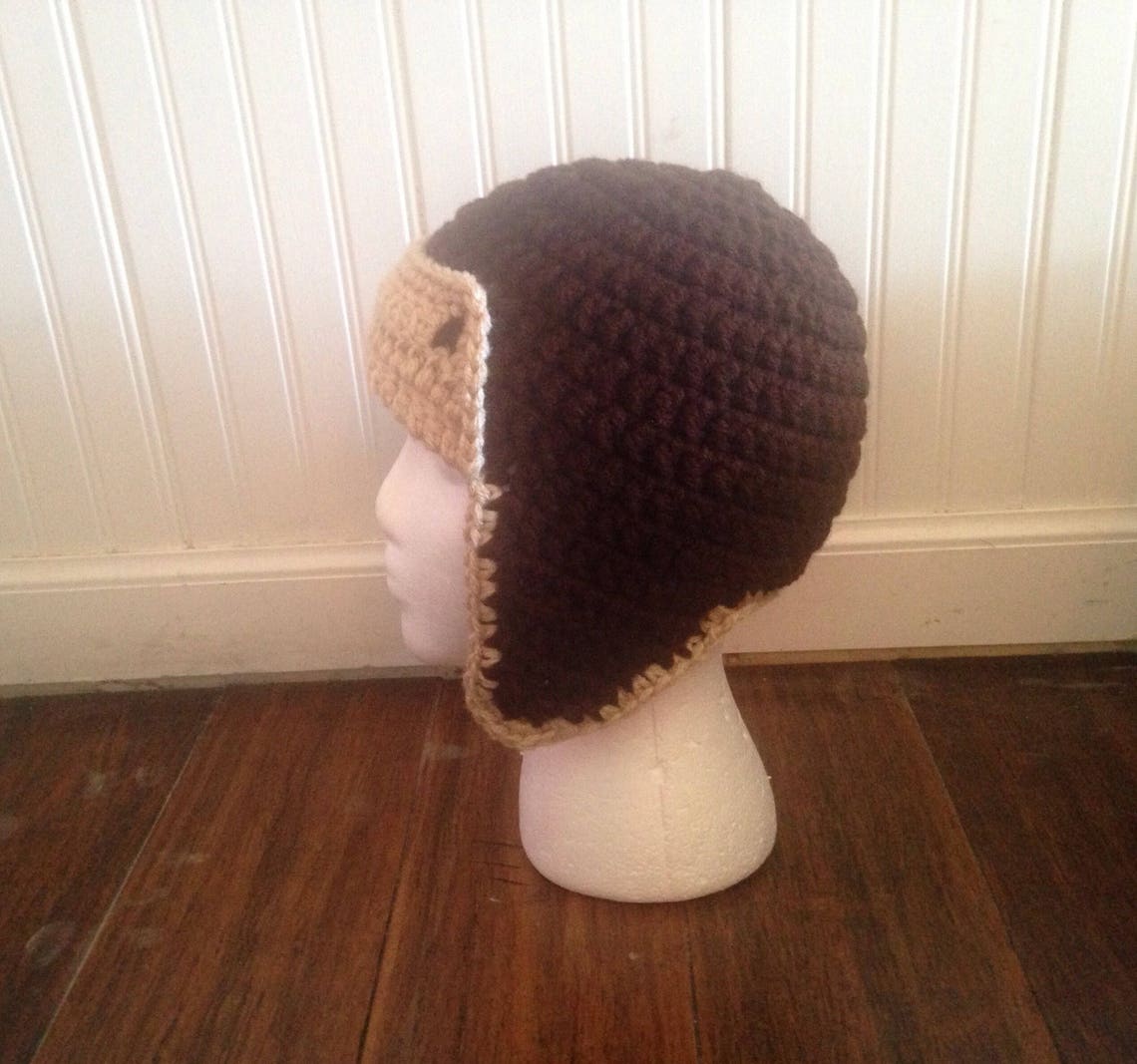 Crochet Aviator Hat Kids Earflap Hat - Etsy