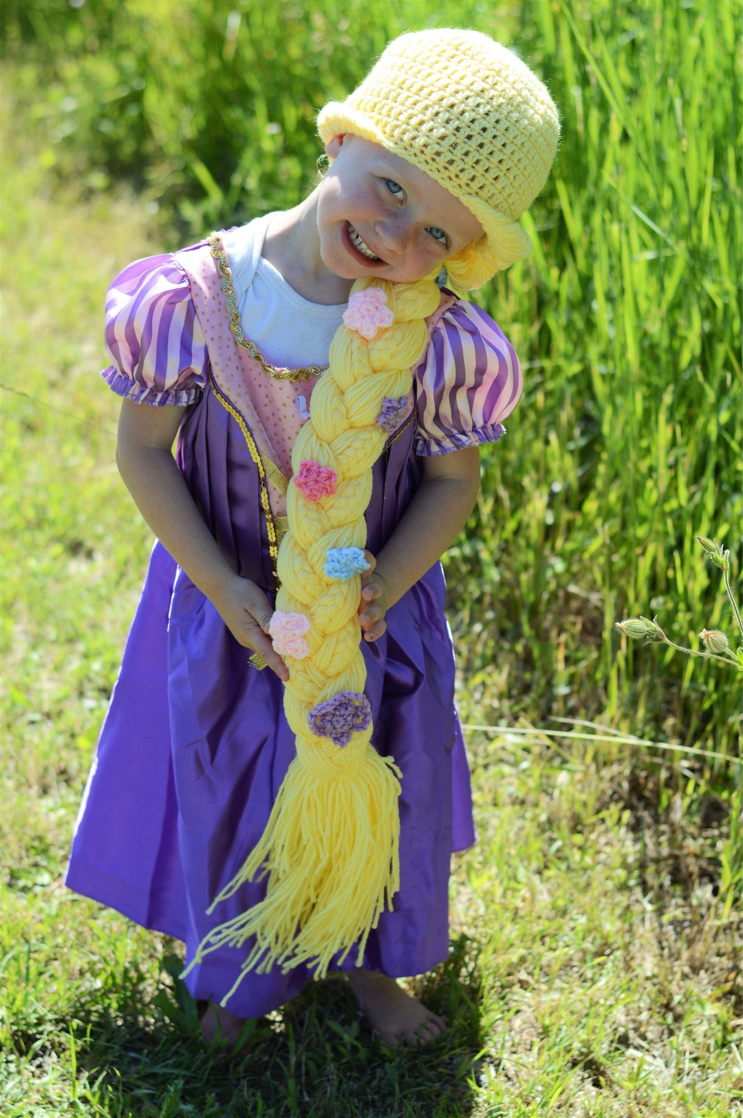 Rapunzel Hat, Crochet Tangled Hat, Disney Princess Hat, Yarn Wig - Etsy