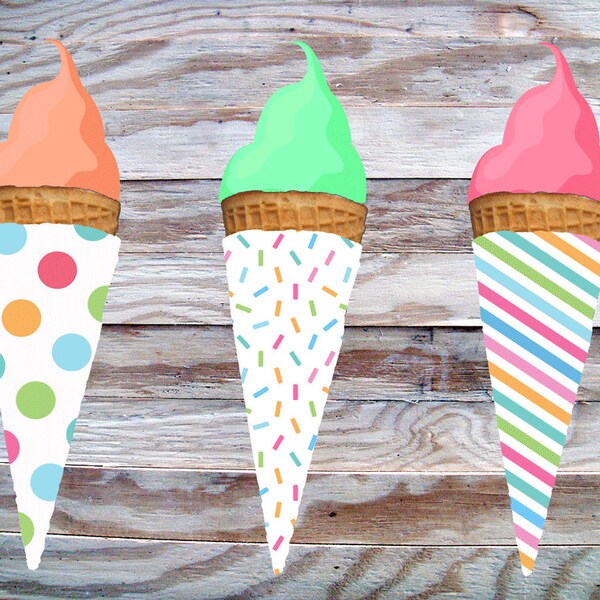 Ice Cream Cone Wrap - Etsy