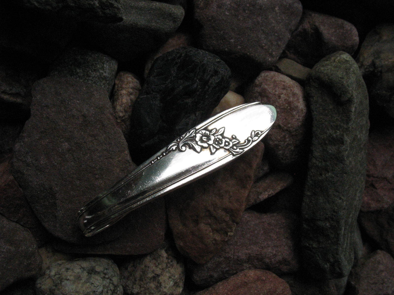 Diagonal Floral vintage Flower Silverware Spoon Hand Made - Etsy France