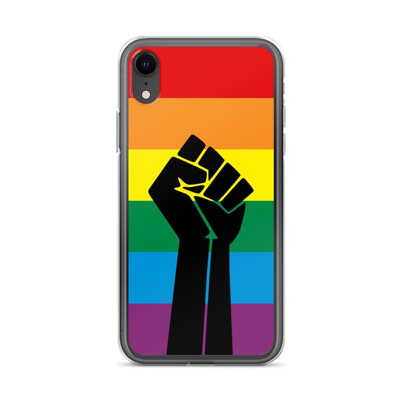 LGBTQ Blm iPhone Case, Black Lives Matter, LGBTQ Phone Case, Rainbow ...