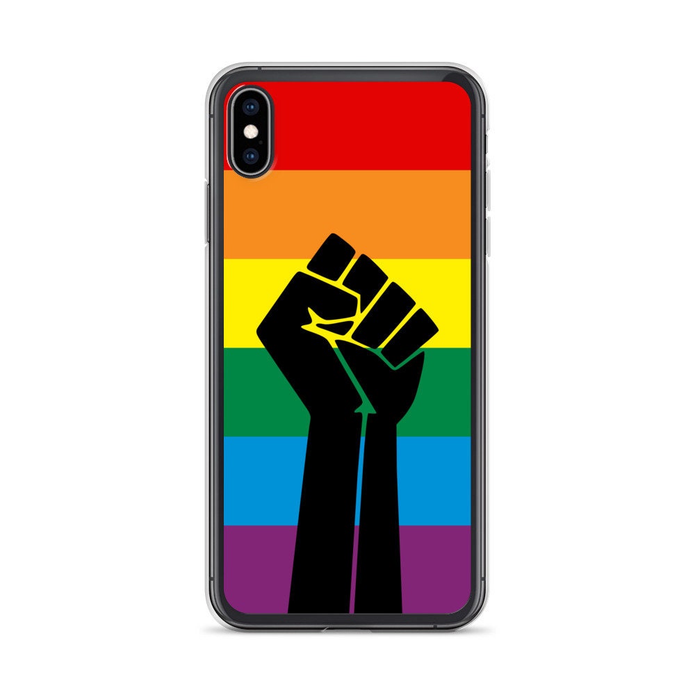 LGBTQ Blm iPhone Case, Black Lives Matter, LGBTQ Phone Case, Rainbow ...